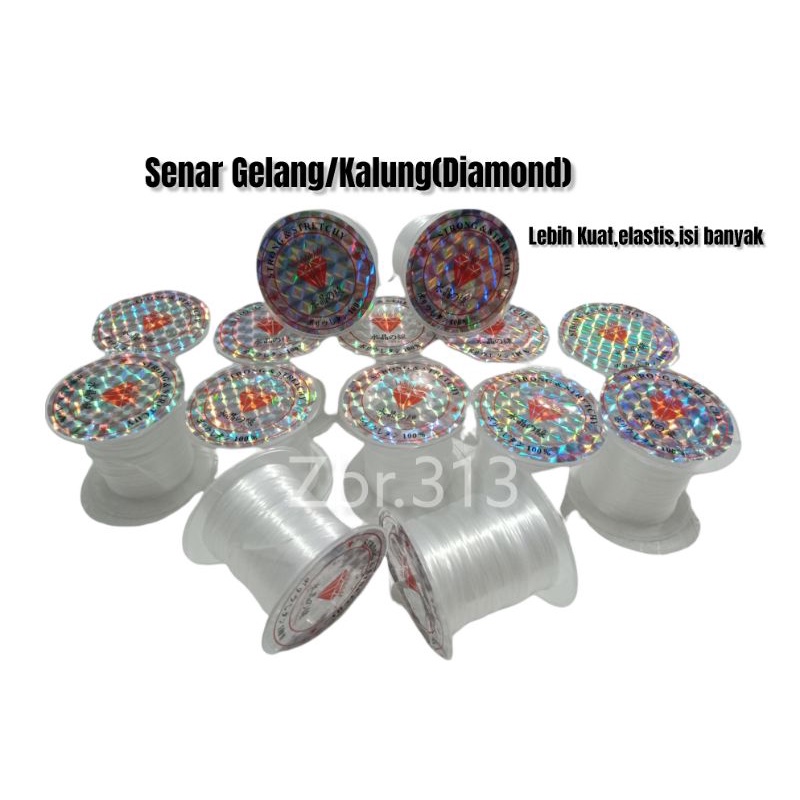 Jual Senar Gelang/Kalung(Diamond)/Senar elastis/senar serat/senar pipih ...