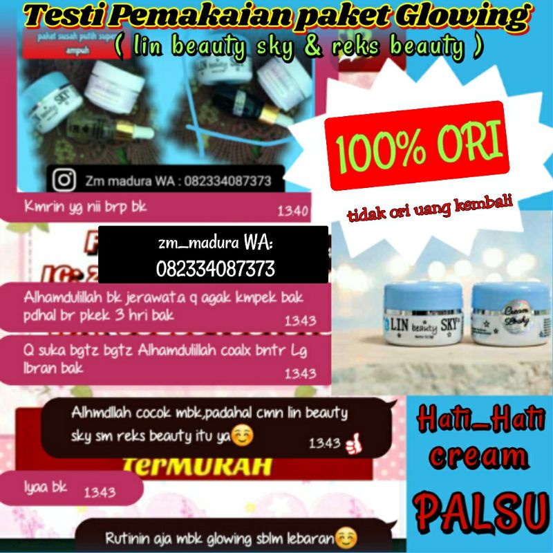 Jual paket glow ( lin beauty sky & reks beauty ) | Shopee Indonesia