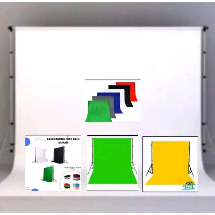 Jual green screen kain backdrop background 3 meter spunbond | Shopee ...