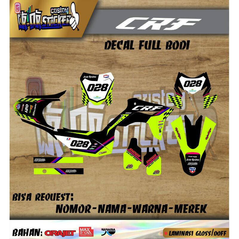 Jual Decal Sticker trail honda crf | Shopee Indonesia
