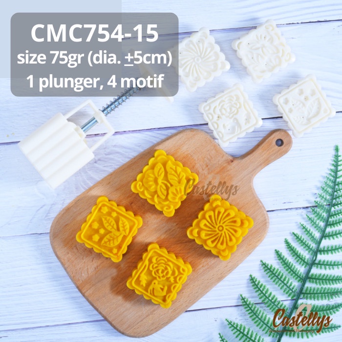 Jual CMC 754-15 Cetakan Mooncake 75gr Kue Bulan Pia Snowskin Mochi ...