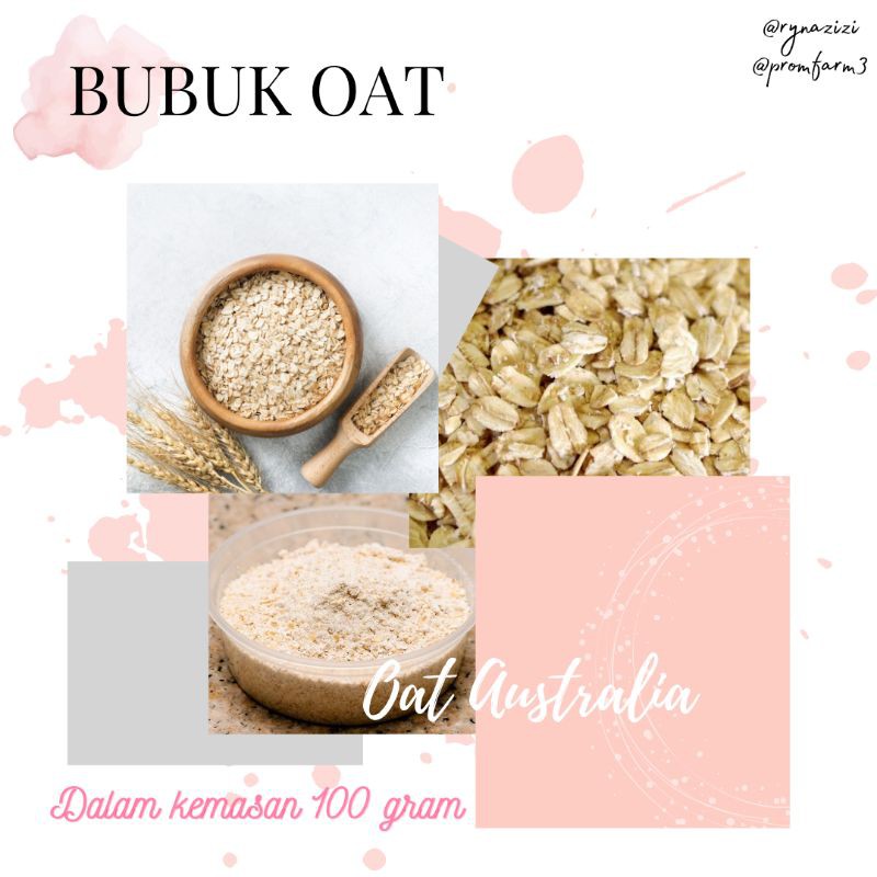 Jual Bubuk Oat/Gandum - Kemasan kecil cuma 100 gram | Shopee Indonesia