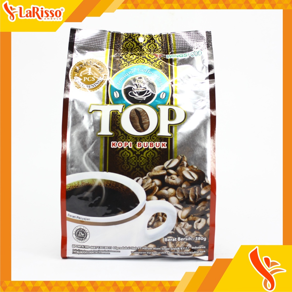 Jual KOPI TOP MURNI 350GR BAG BESAR (S:PCS) | Shopee Indonesia