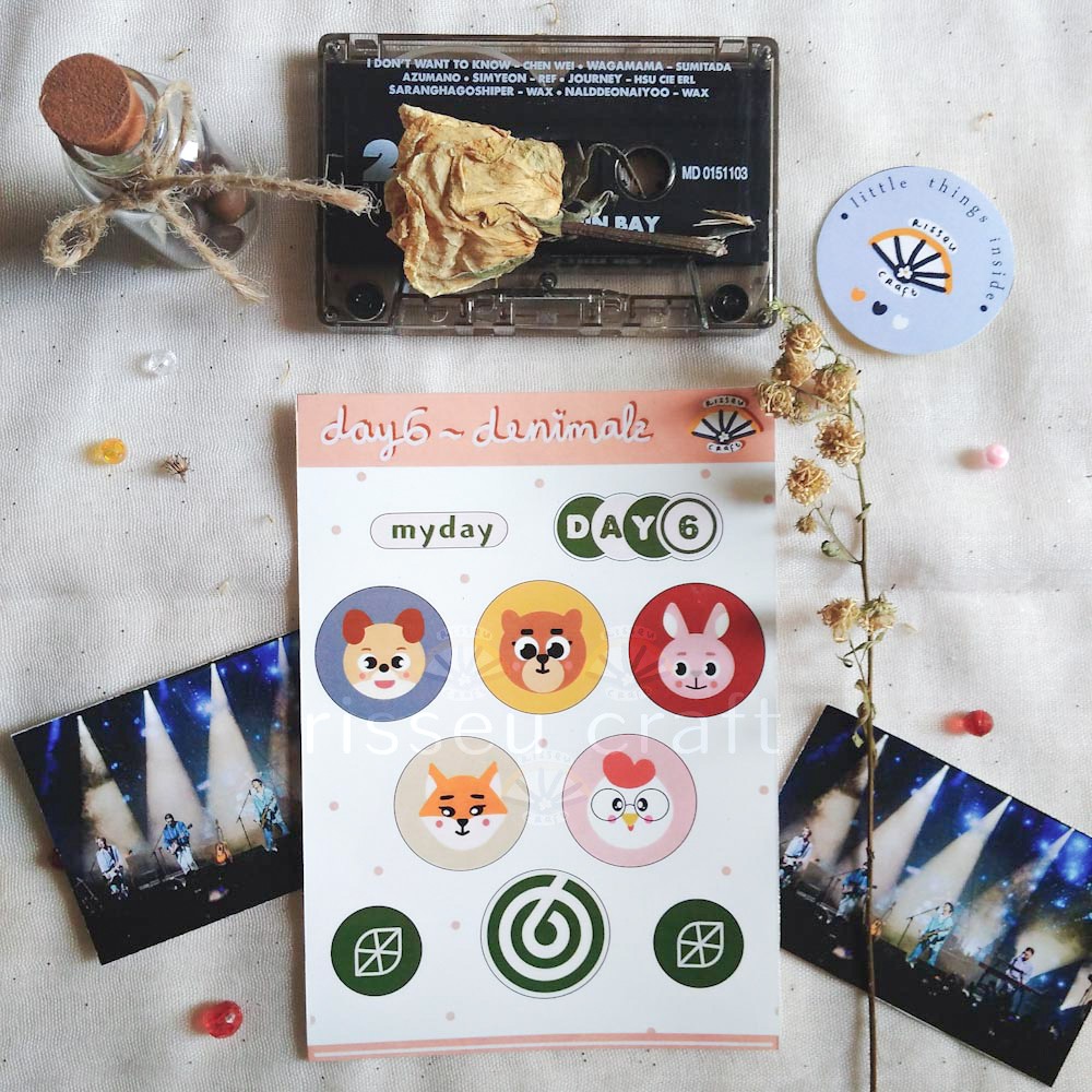 Jual Day6 Fanart Sticker - Denimalz Set | Shopee Indonesia