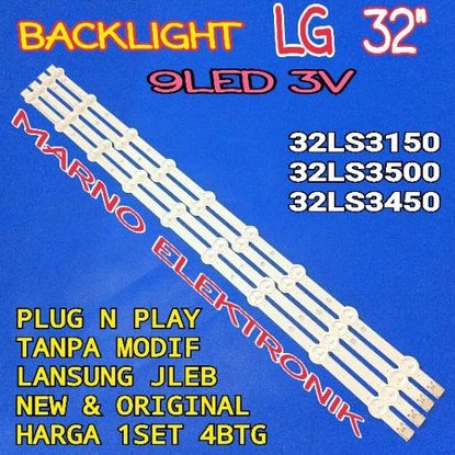 Jual LAMPU BL BACKLIGHT LED TV LG 32 IN 32LS3150 32LS3500 32lLS3450 9K ...