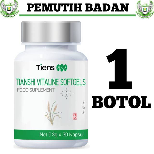 Jual Obat Pemutih Badan terbaik /Tianshi Vitaline Softgel Isi 30 ...