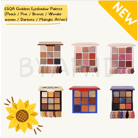 Jual [NEW] ESQA Goddess Eyeshadow Palette (Peach / Pink / Bronze ...