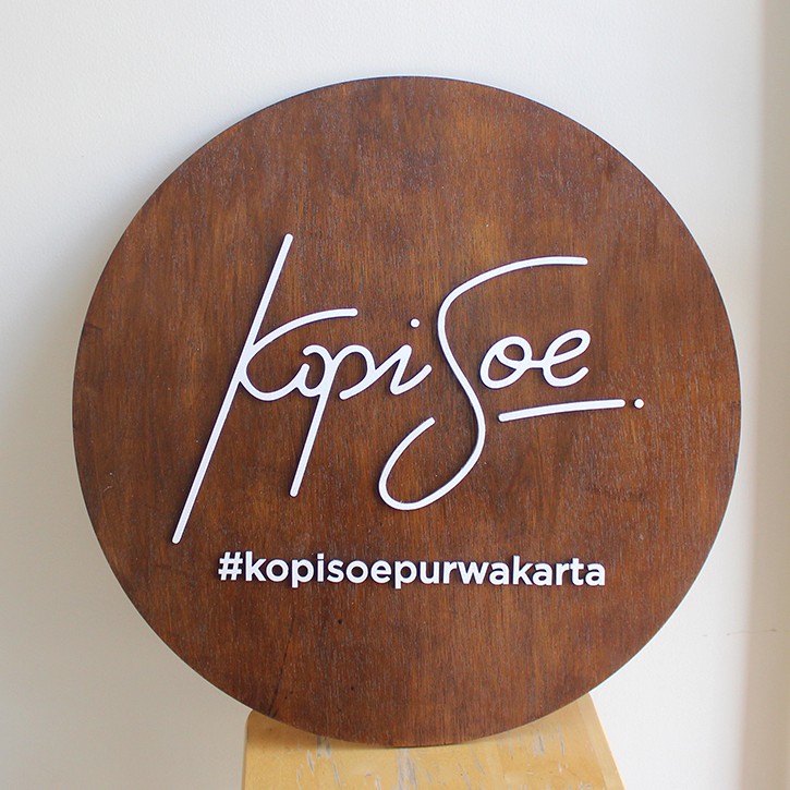 Jual READY Logo Sign Kayu / Signage Kayu / Papan Logo Bazaar / Papan ...