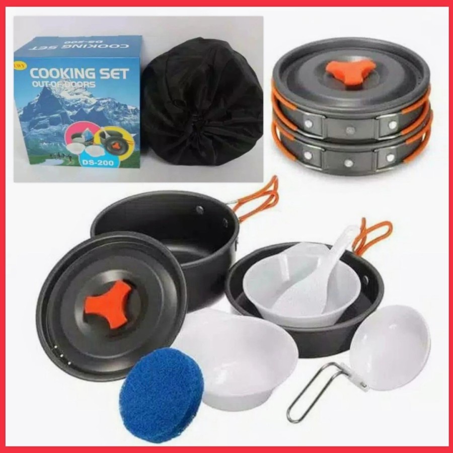 Jual Nesting Cooking Set DS200 WH200 SY200 Panci Alat Masak Camping ...
