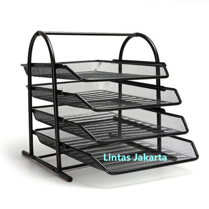 Jual Letter Tray / Bak Surat Jaring Besi 4 Susun | Shopee Indonesia