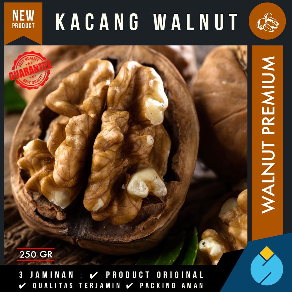 Jual KACANG WALNUT 250GR | WALNUT PREMIUM | Shopee Indonesia