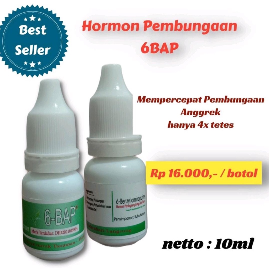 Jual Hormon 6bap 6 BAP Pembungaan anggrek/Bud Breaker 10ml | Shopee ...