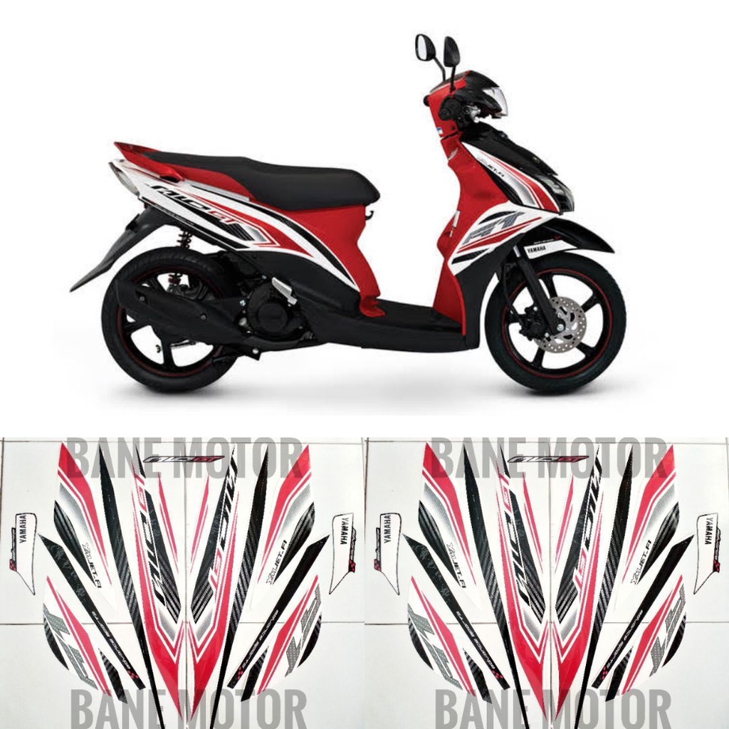 Jual stiker body Yamaha Mio GT putih merah - striping - stiker motor ... Jual stiker body Yamaha Mio GT putih merah - striping - stiker motor ...