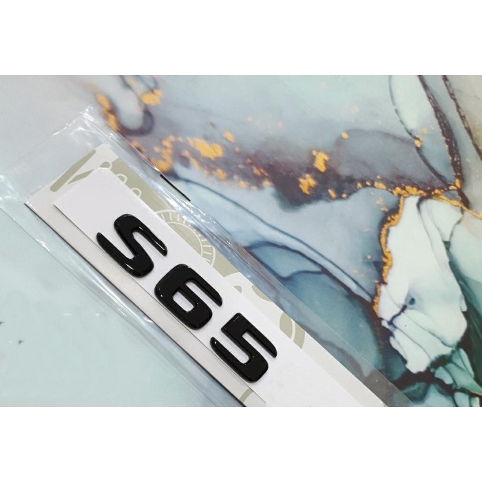 Jual Emblem 3D Logo Tulisan S65 Mercedes Benz Badge S Class S 65 AMG ...