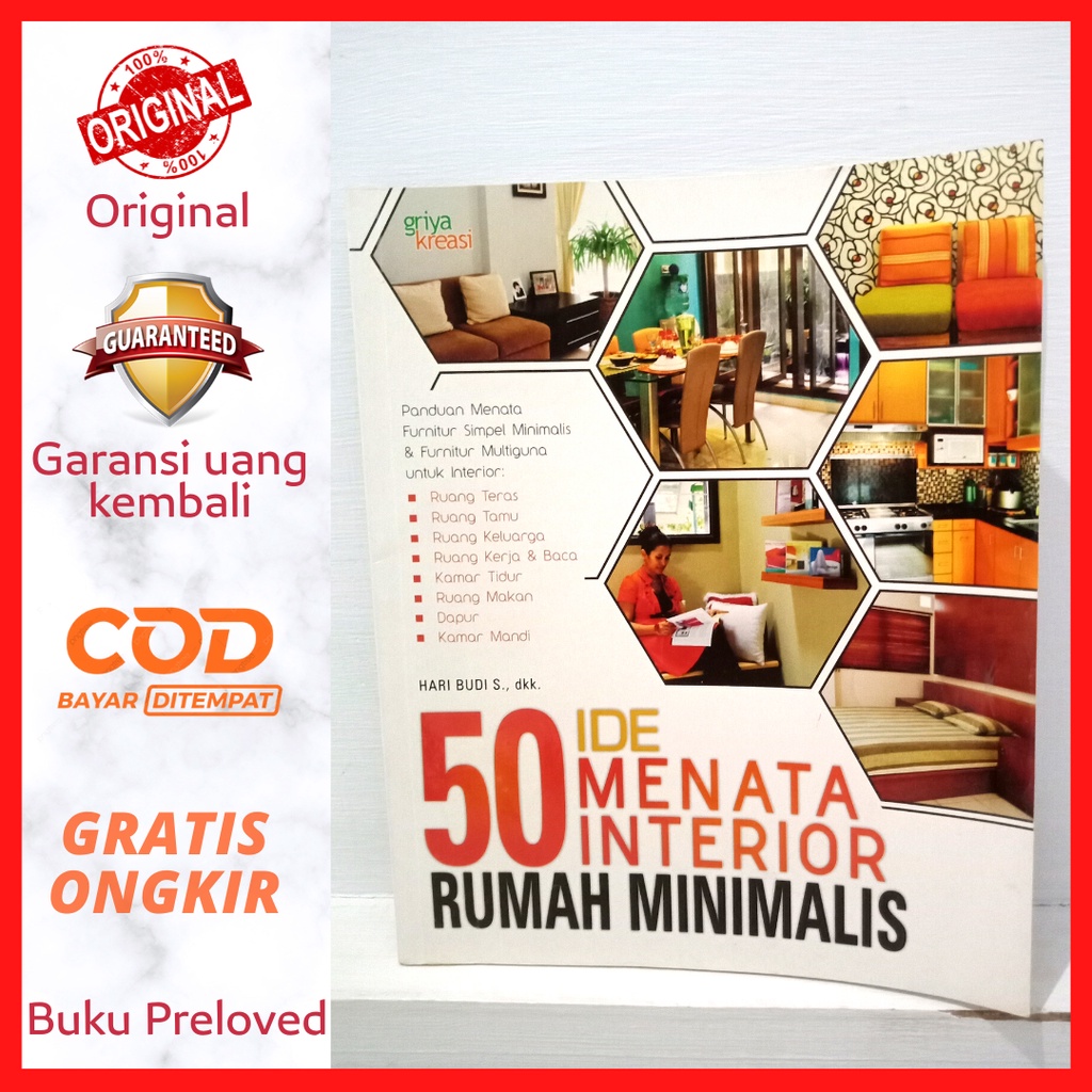 Jual 50 Ide Menata Interior Rumah Minimalis Panduan Menata Furnitur ...