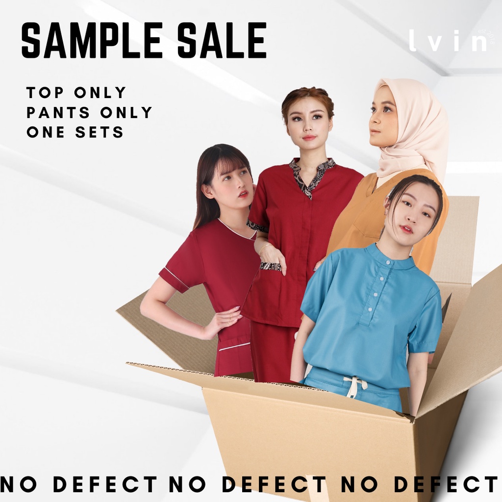 Jual [LVIN] Sample Sale Baju Seragam Suster Perawat / Scrubs / Baju ...