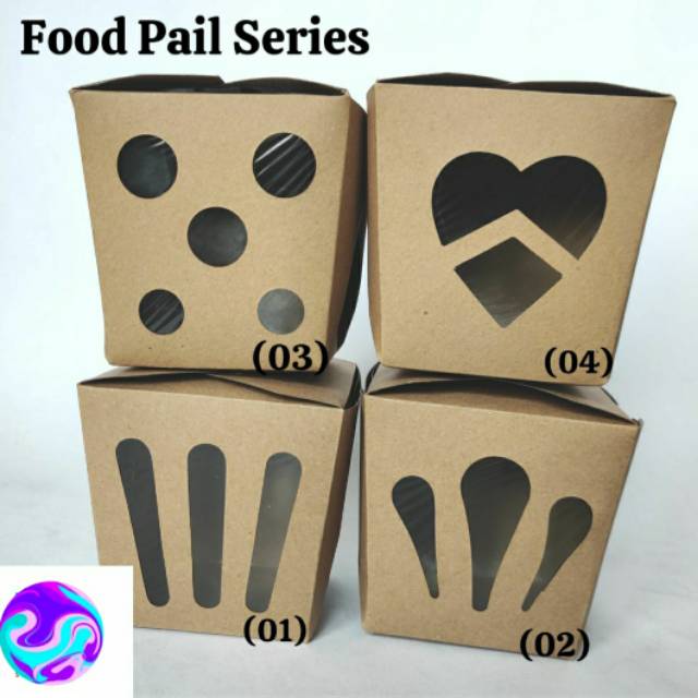 Jual Rice bowl paper food pail series | Shopee Indonesia