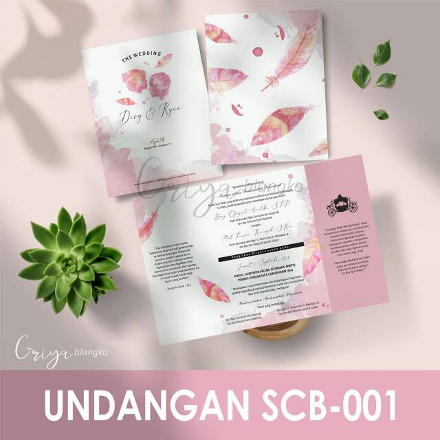Jual Undangan Blangko | SCB-001 / undangan pink / undangan softcover ...