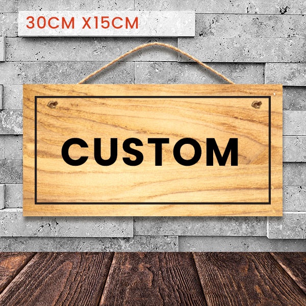 Jual Papan Nama Kayu Sign Board Kayu murah open close toilet wifi no ...