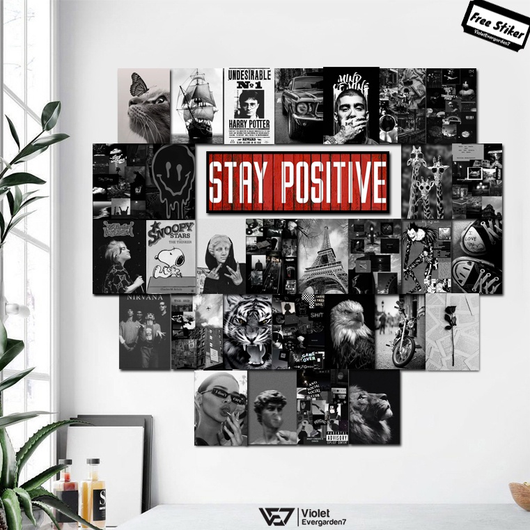 Jual POSTER VINTAGE BLACK DAN BLACK WHITE/ HIASAN DINDING TRENDY +FREE ...