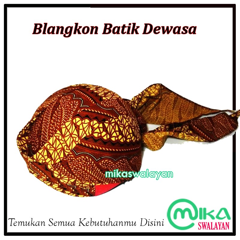 Jual Blangkon | Blankon Ukuran Dewasa | Blankon Koncir | Shopee Indonesia