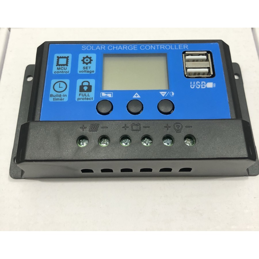 Jual Solar Charge Controller 30A (PWM) - Biru | Shopee Indonesia