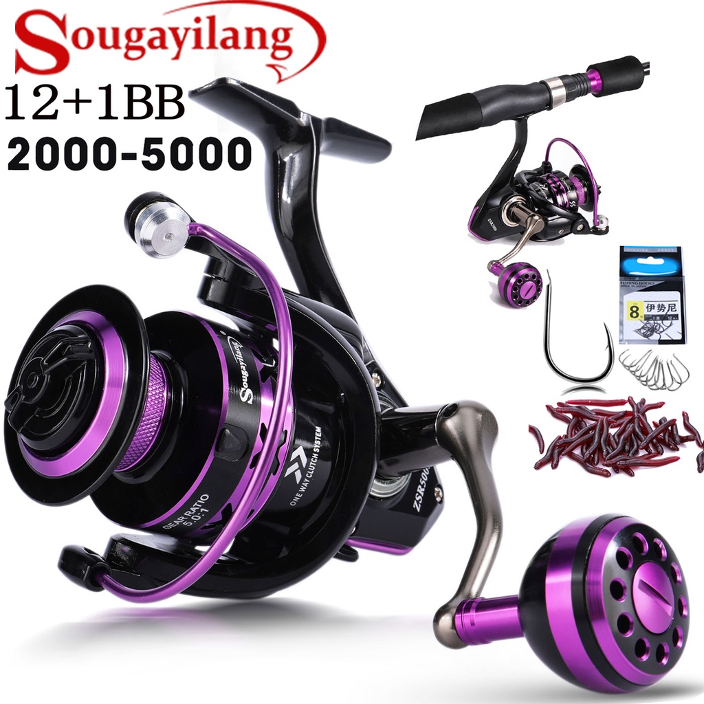 Jual Sougayilang Reel Pancing 12+1BB Semua Tubuh Logam Rell Pancing ...