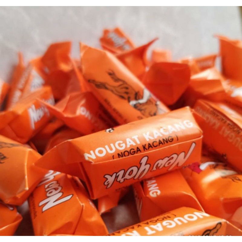 Jual permen jadoel nougat kacang newyorkberat 1000gr | Shopee Indonesia