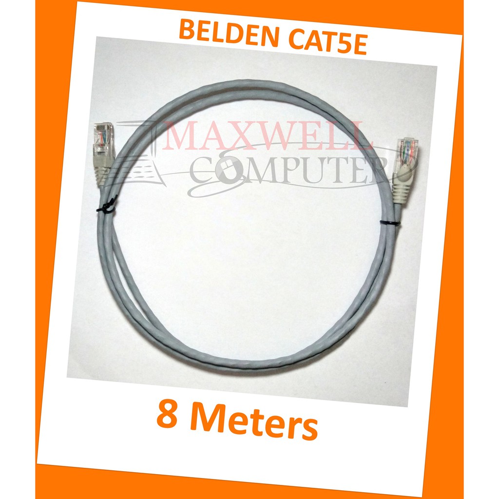 Jual Kabel LAN 8m Cat5e Belden (US) - Straight (Siap Pakai) | Shopee ...