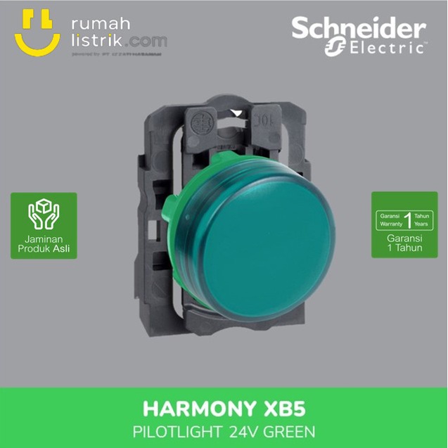 Jual SCHNEIDER PILOT LAMP GREEN 24V - XB5AVB3 | Shopee Indonesia