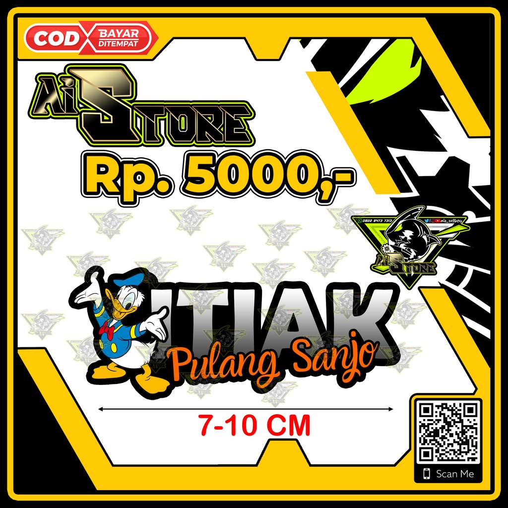 Jual Stiker Itiak Pulang Sanjo | Shopee Indonesia