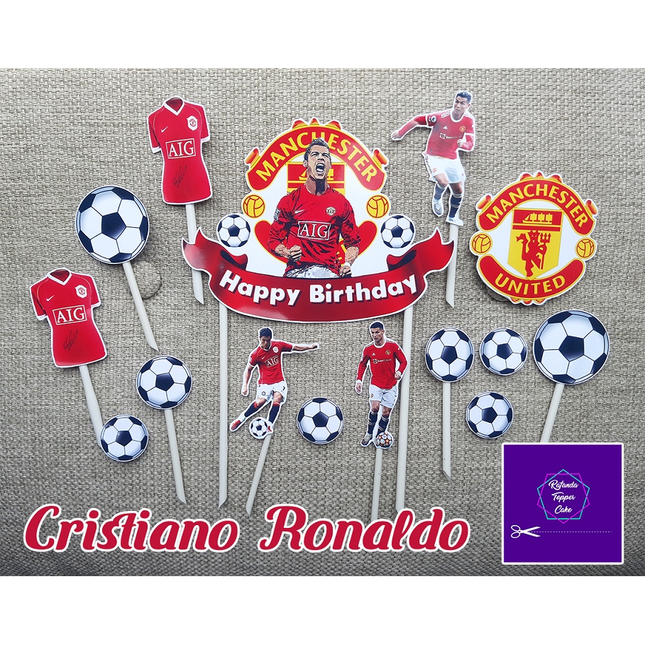Jual Topper kue ulang tahun Manchester United MU an al nasr Cristiano ...