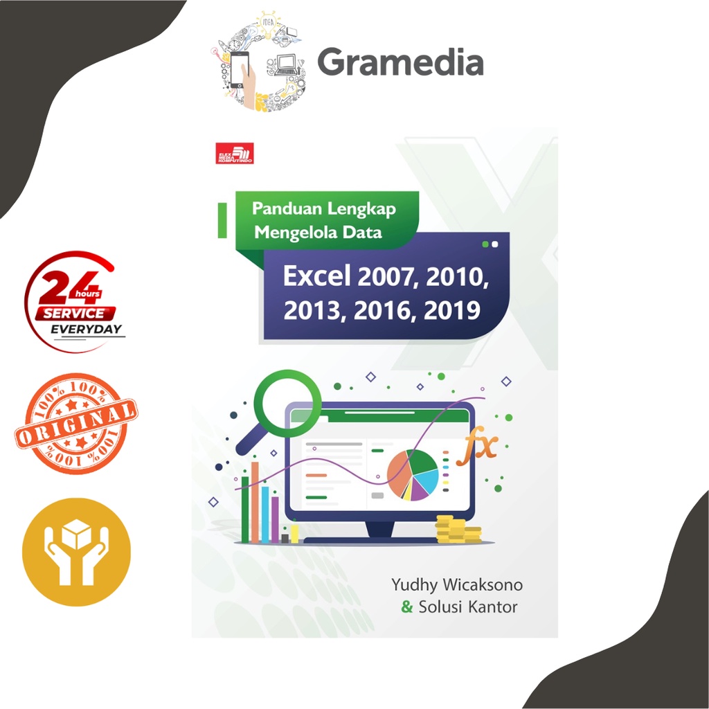 Jual Gramedia Mega - PANDUAN LENGKAP MENGELOLA DATA EXCEL 2007, 2010, 2013, 2016, - YUDHY ...
