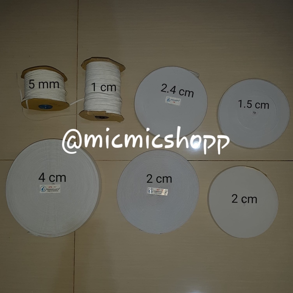 Jual TALI MASKER KARET VERBAN GULING ECER MURAH HARGA PER METER ...