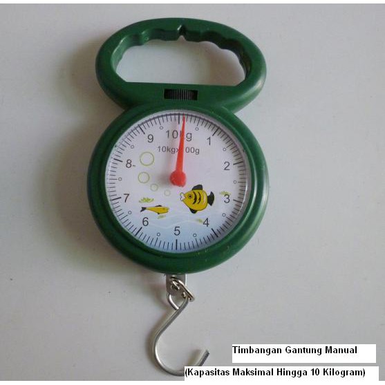 Jual Timbangan Gantung Tangan Manual Motif Gambar Ikan (Maksimum 10kg ...