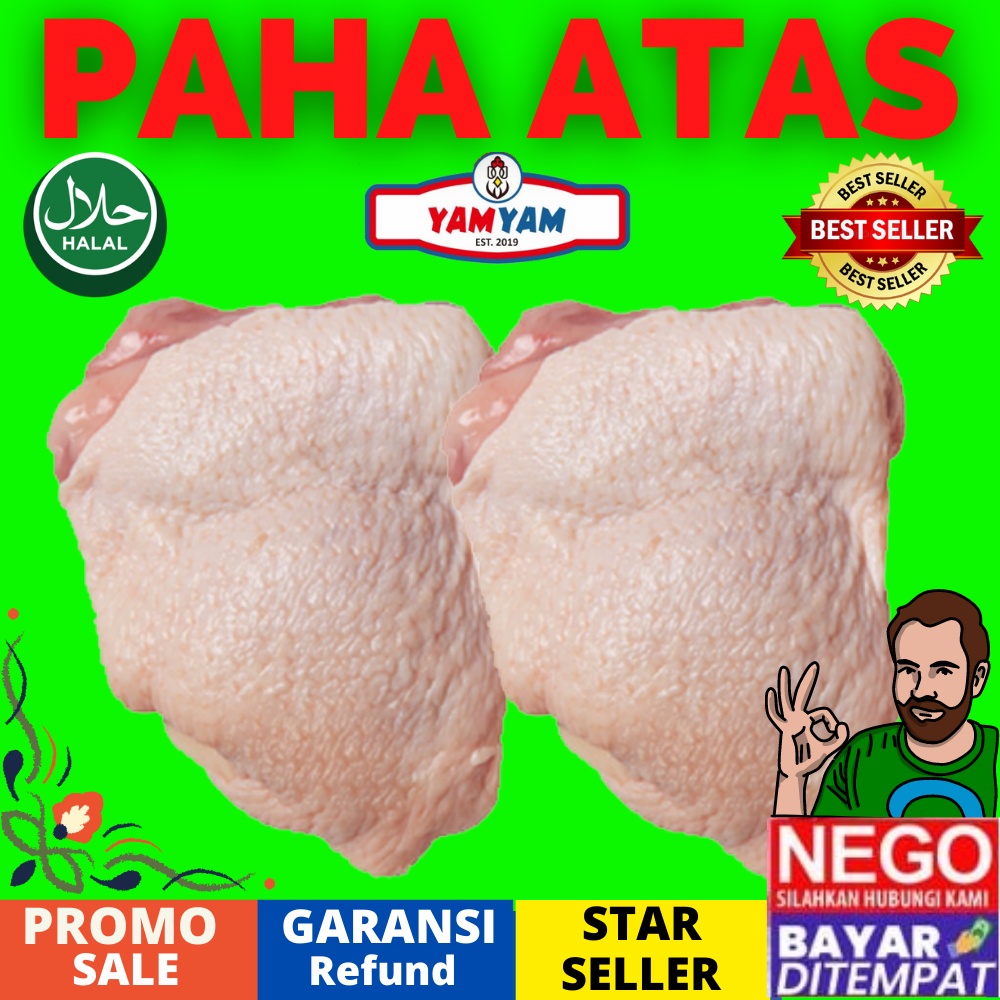 Jual PAHA ATAS AYAM PAKAI KULIT 500gr 500gram gram PAHA ATAS AYAM MURAH ...