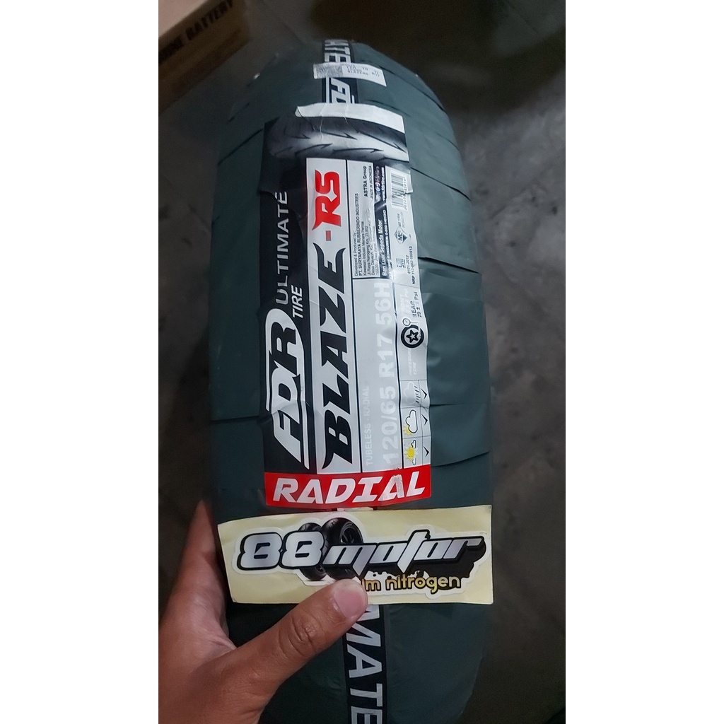 Jual BAN FDR BLAZE RS 120/65-17 TUBELESS, OFFLINE LEBIH MURAH | Shopee ...