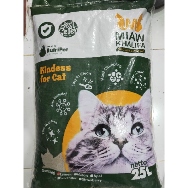 Jual Pasir Miaw Khalifa New 25L (aroma random) | Shopee Indonesia