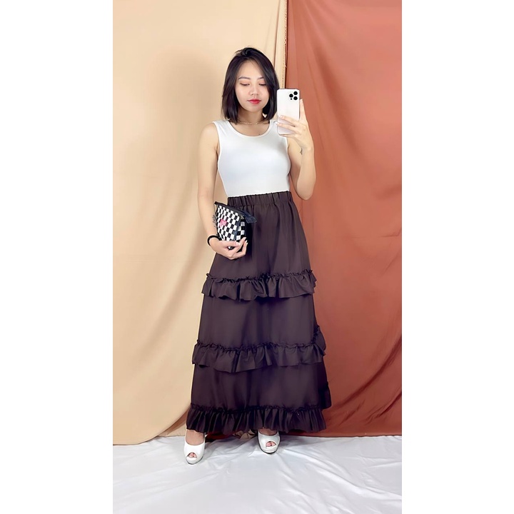 Jual RX Fashion - YORIE SKIRT KATUN TWISTCONE/ Korean Skirt / Rok ...