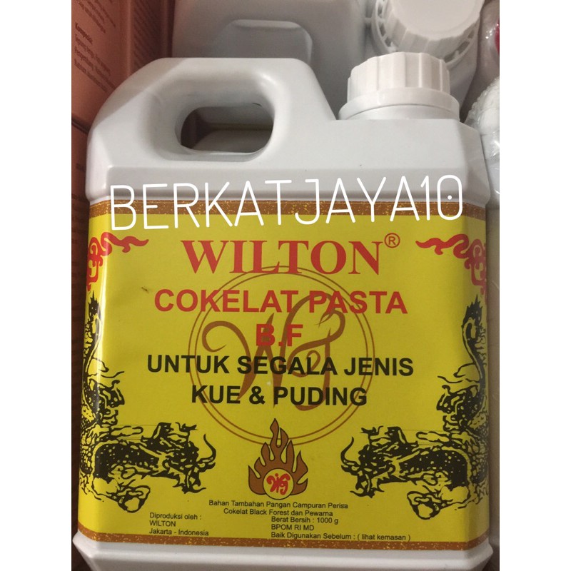 Jual Wilton Coklat Black Forest Pasta 1 kg | Shopee Indonesia