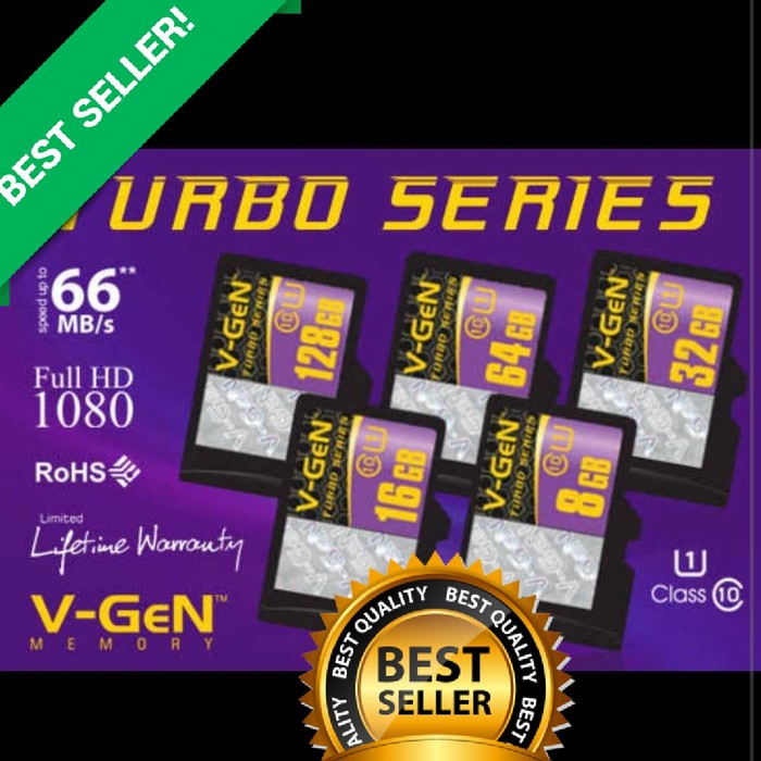 Jual KARTU MEMORI MEMORY CARD VGEN 256GB / 128GB / 64GB / 32GB / 16GB ...