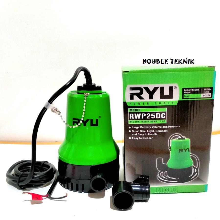 Jual RYU WATER PUMP RWP 25DC / POMPA CELUP AIR DC 12V RWP 25DC | Shopee ...