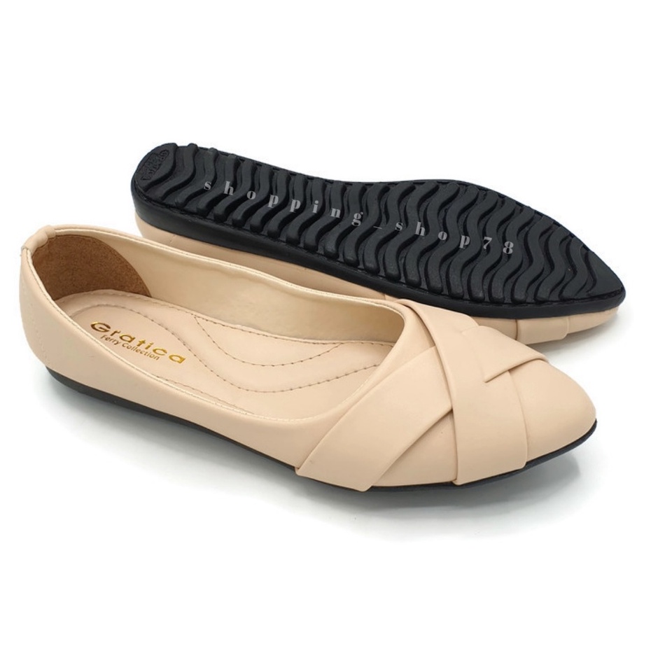 Jual Sepatu Wanita Flat Shoes Silang Lancip Gratica BO5 SL | Shopee Indonesia