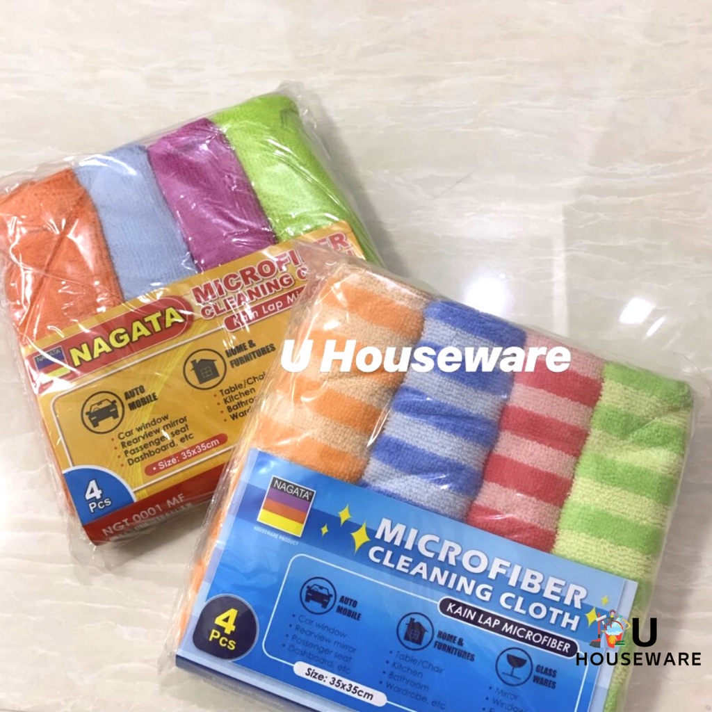 Jual Lap microfiber, microfiber cleaning cloth nagata 0001 MF -PER PAK ...