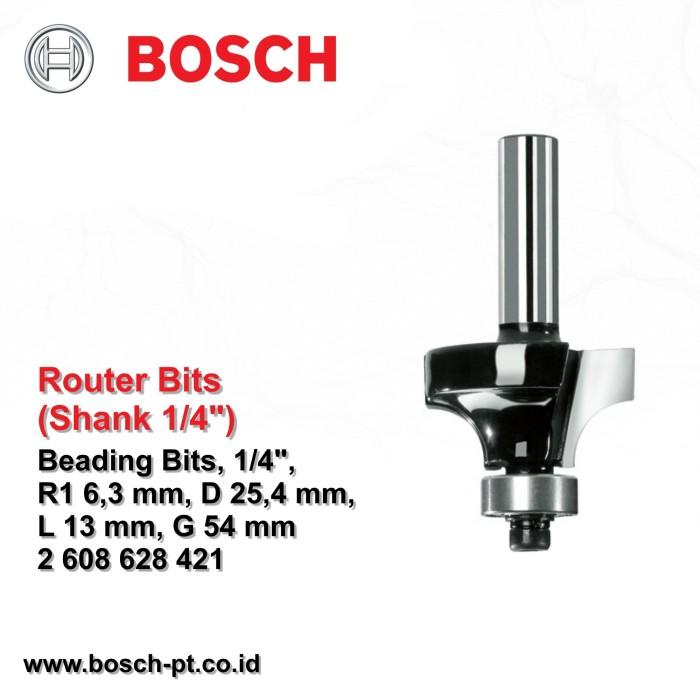Jual Mata Router / Beading Bits Bosch 1/4"; R1 6,3Mm; D 25,4Mm; L 13Mm ...