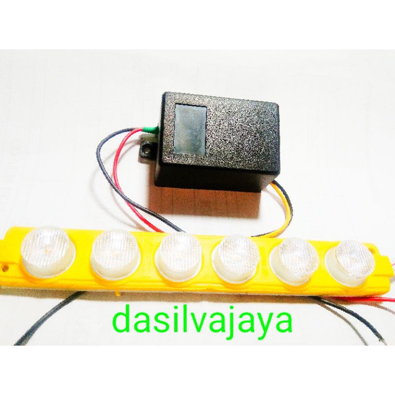 Jual MODUL LAMPU LED KILAT/BLITZ PESAWAT +1 LED KUNING 12 VOLT | Shopee ...
