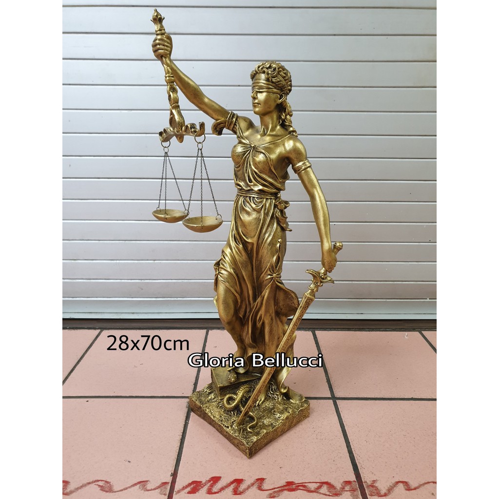 Jual patung pajangan dewi keadilan justice statue justitia hukum ...