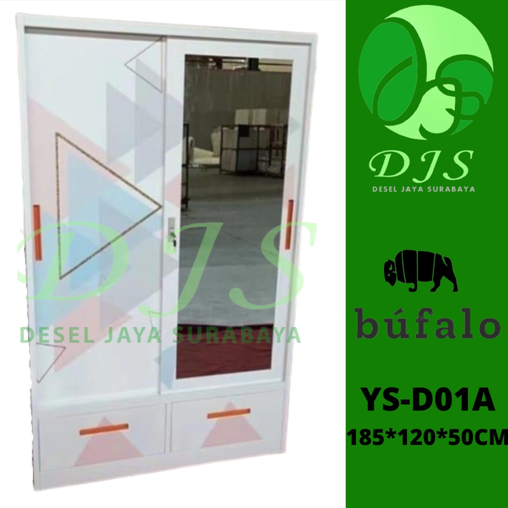 Jual Lemari Baju Besi Sliding - Lemari Besi- Lemari Pakaian YS-D01A | Shopee Indonesia