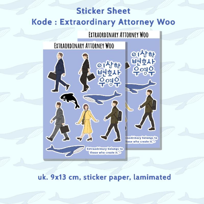 Jual Sticker Sheet|FanArt : Extraordinary Attorney Woo| (kisscut ...