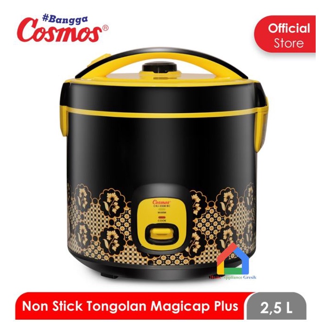 Jual Rice Cooker Jumbo Cosmos CRJ-5508 BC / Magic Com Cosmos CRJ5508BC ...